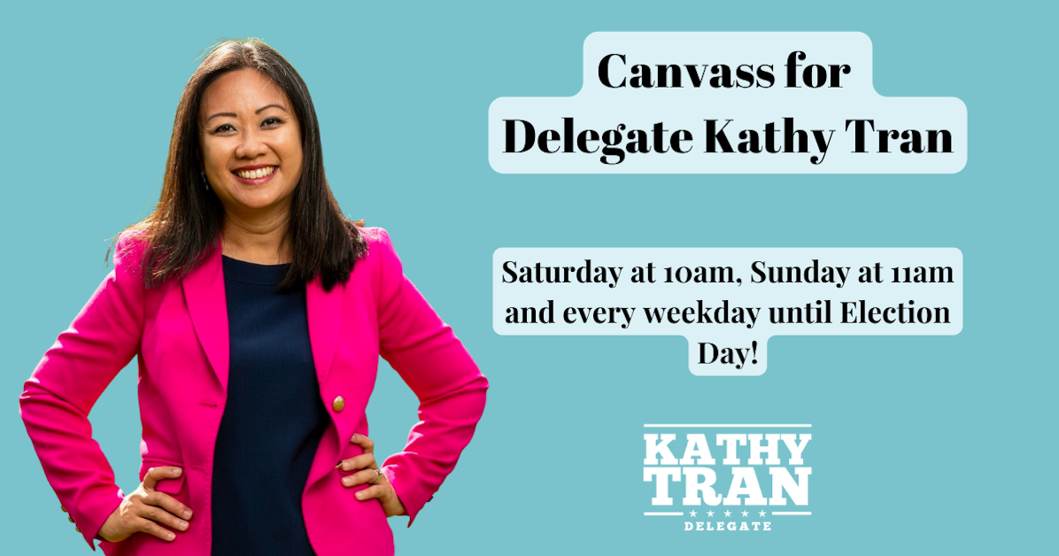 Canvass Launch for Kathy Tran · Mobilize