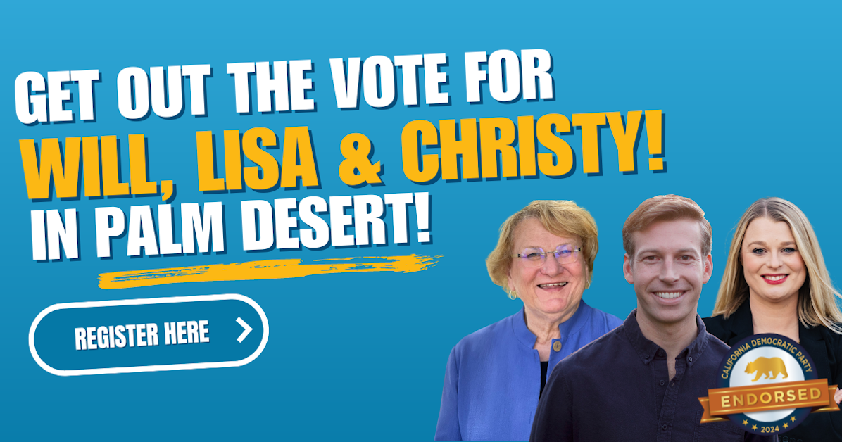 Get Out the Vote Canvassing Event | Knock with the Candidates in Palm ...