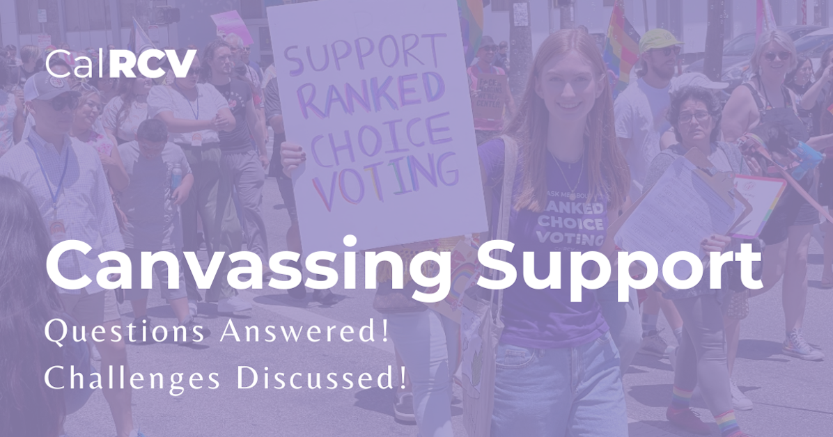Cal RCV - Canvasser Support Hour · Mobilize