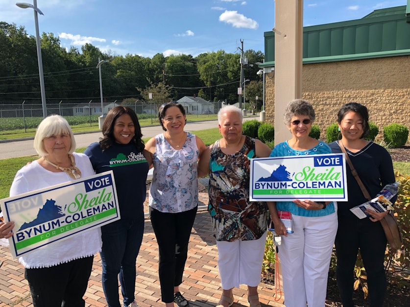Amanda Pohl and Sheila Bynum-Coleman Chesterfield Canvass! · Mobilize