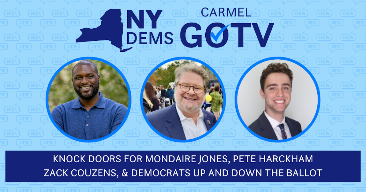 CARMEL: Get Out the Vote Canvassing for Mondaire Jones, Pete Harckham ...