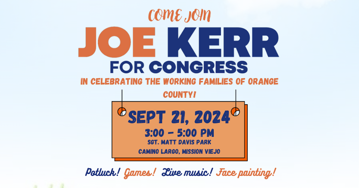 Joe Kerr Working Families Picnic · Democratic Party of Orange County