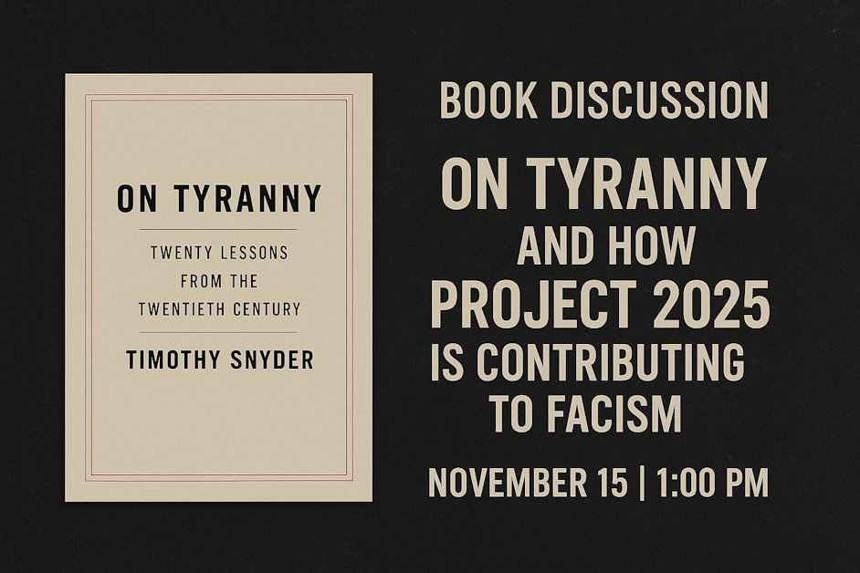 Book Discussion On Tyranny and Project 2025 · Mobilize