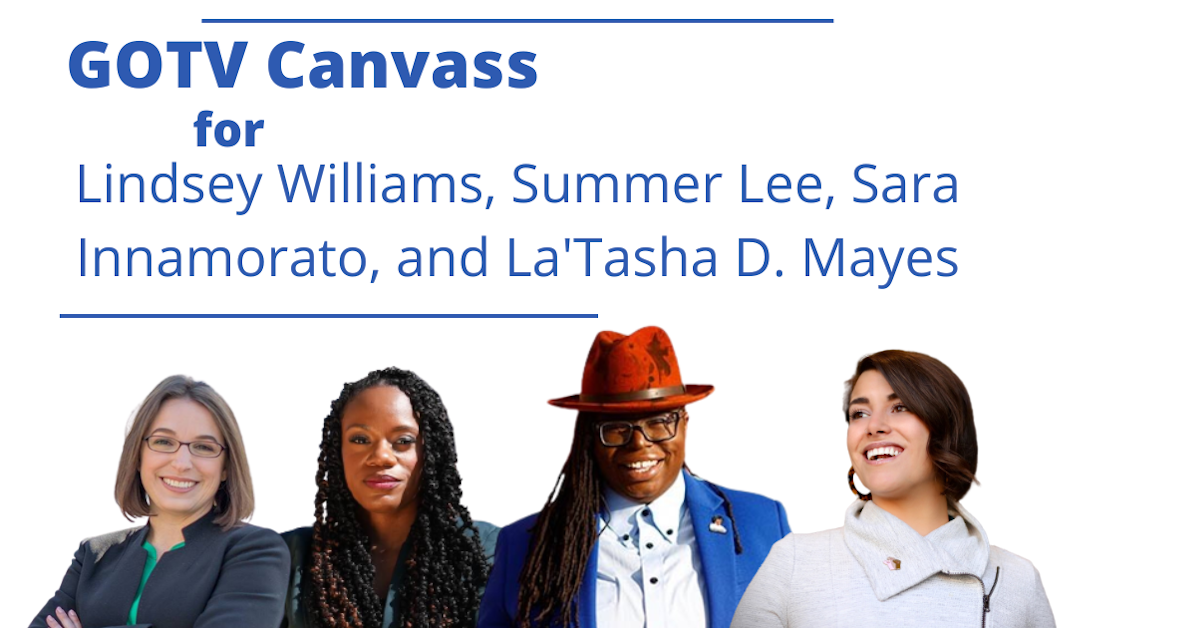 Get Out The Vote Canvass for Lindsey Williams, Summer Lee, Sara ...