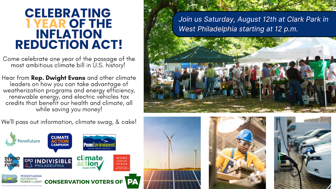 Celebrating One Year of the Inflation Reduction Act with Rep. Evans ...