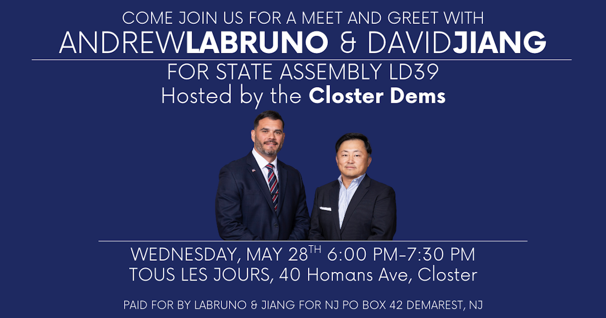 Meet & Greet Hosted by the Closter Dems · Mobilize