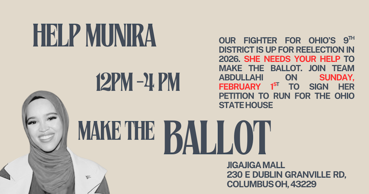 Petition Signature Drive for Rep. Munira Abdullahi! · Mobilize