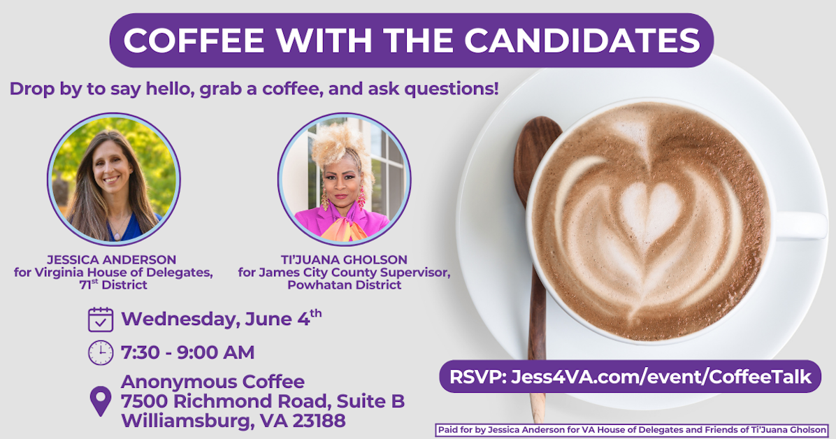 ☕ Coffee with the Candidates: Jessica Anderson & Ti'Juana Gholson ...