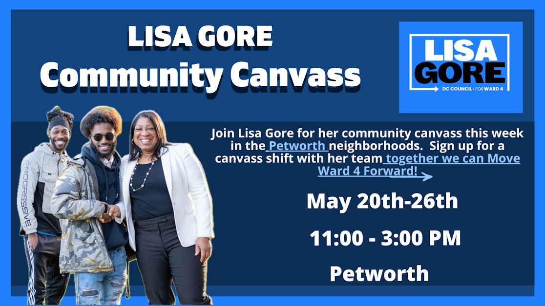 Community Canvass: Petworth · Friends of Lisa Gore 2024