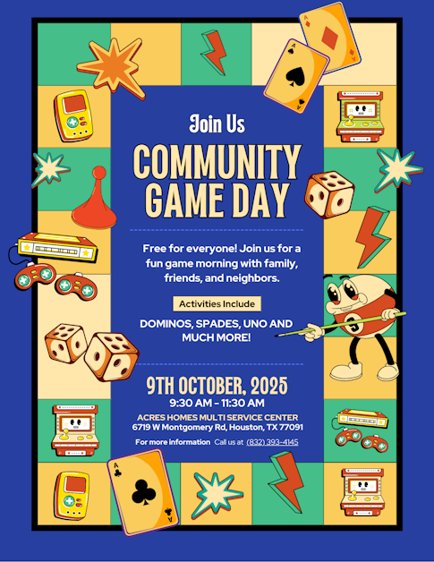 Community Game Day · Houston in Action