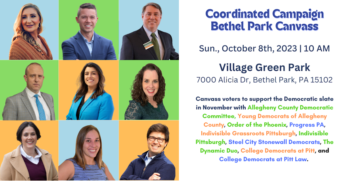 ACDC Coordinated Campaign Bethel Park Canvass · PA Democratic Party