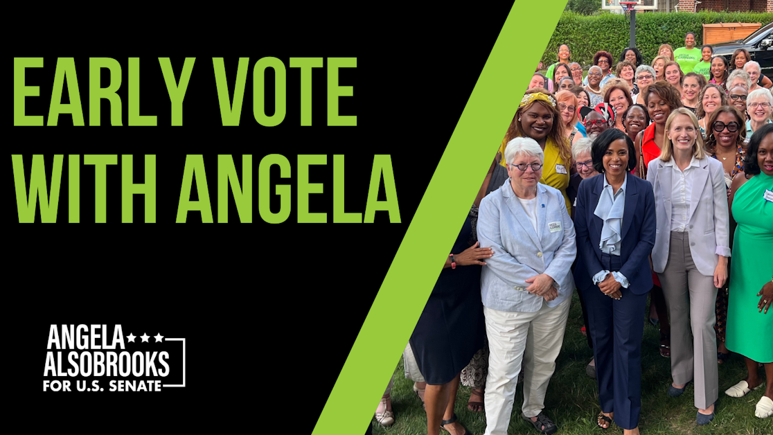 Vote with Angela Alsobrooks in Baltimore! · Angela Alsobrooks for US Senate