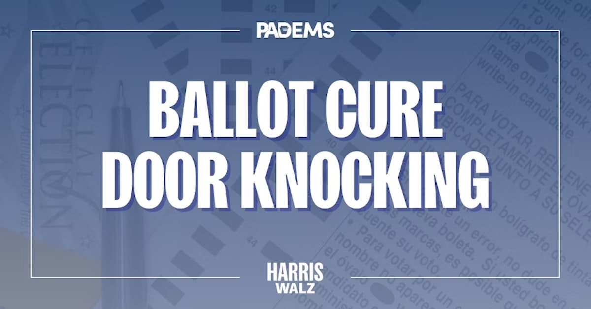 York, PA Ballot Cure Door Knocking [IN PERSON] · PA Democratic Party