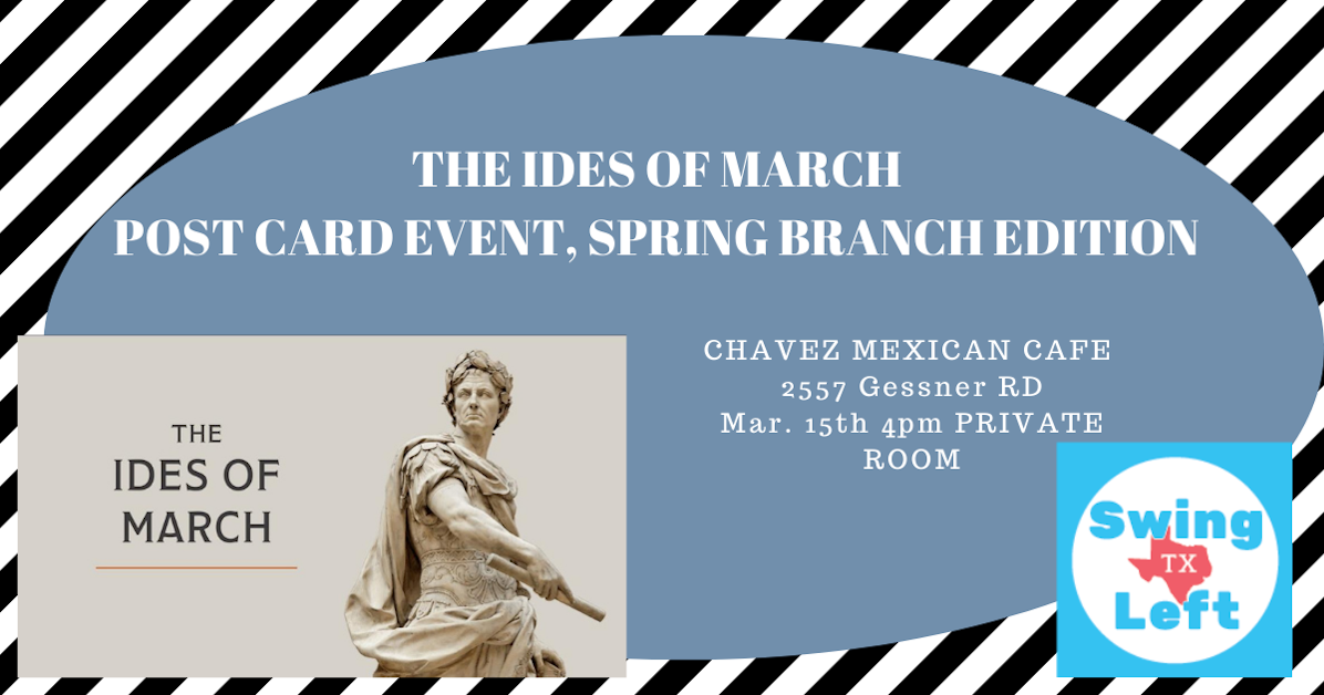 Ides of March postcard writing to the White House, Spring Branch ...