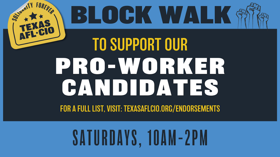Dallas CLC/CWA District 6 Block Walk · Mobilize