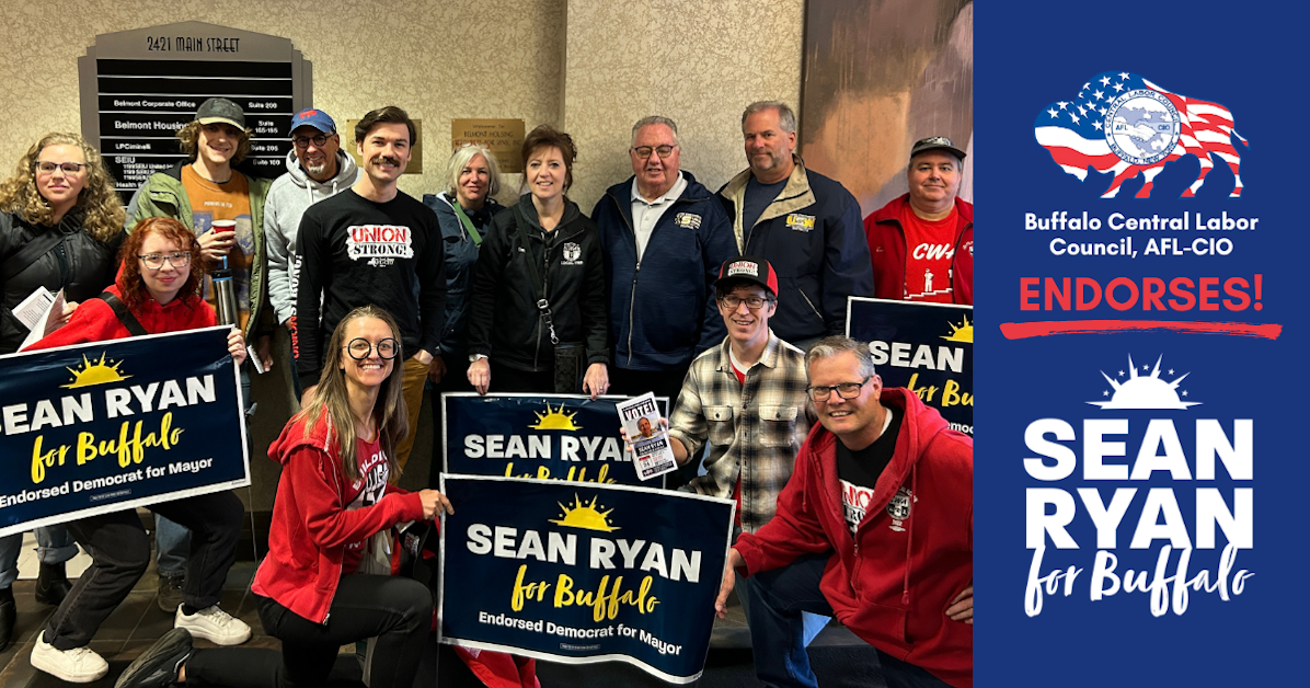 Thursday Phone Banks: Labor for Sean Ryan! · New York State AFL-CIO