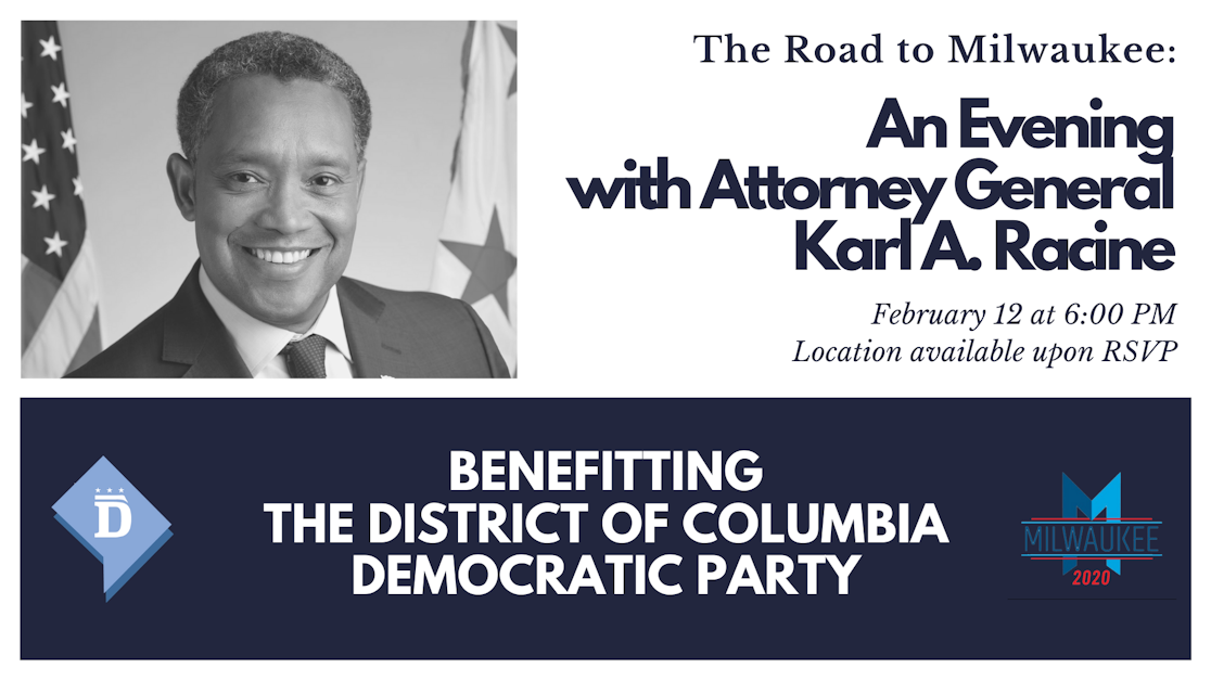 An Evening with Attorney General Karl Racine · DC Democratic Party