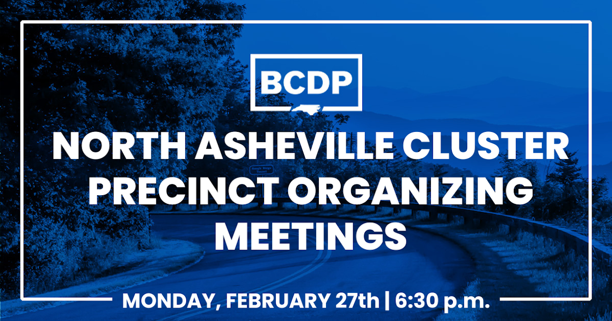 North Asheville Cluster Precinct Organizing Meetings · Mobilize