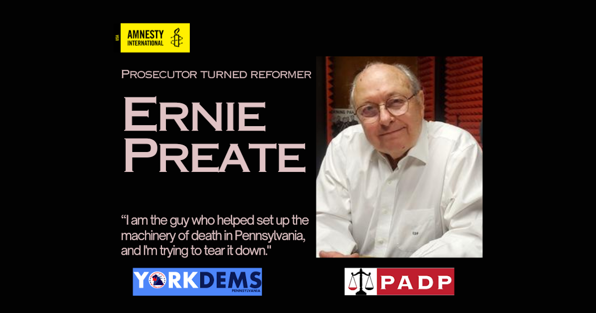 Ernie Preate: From Death Penalty Prosecutor to Abolitionist - Webinar ...