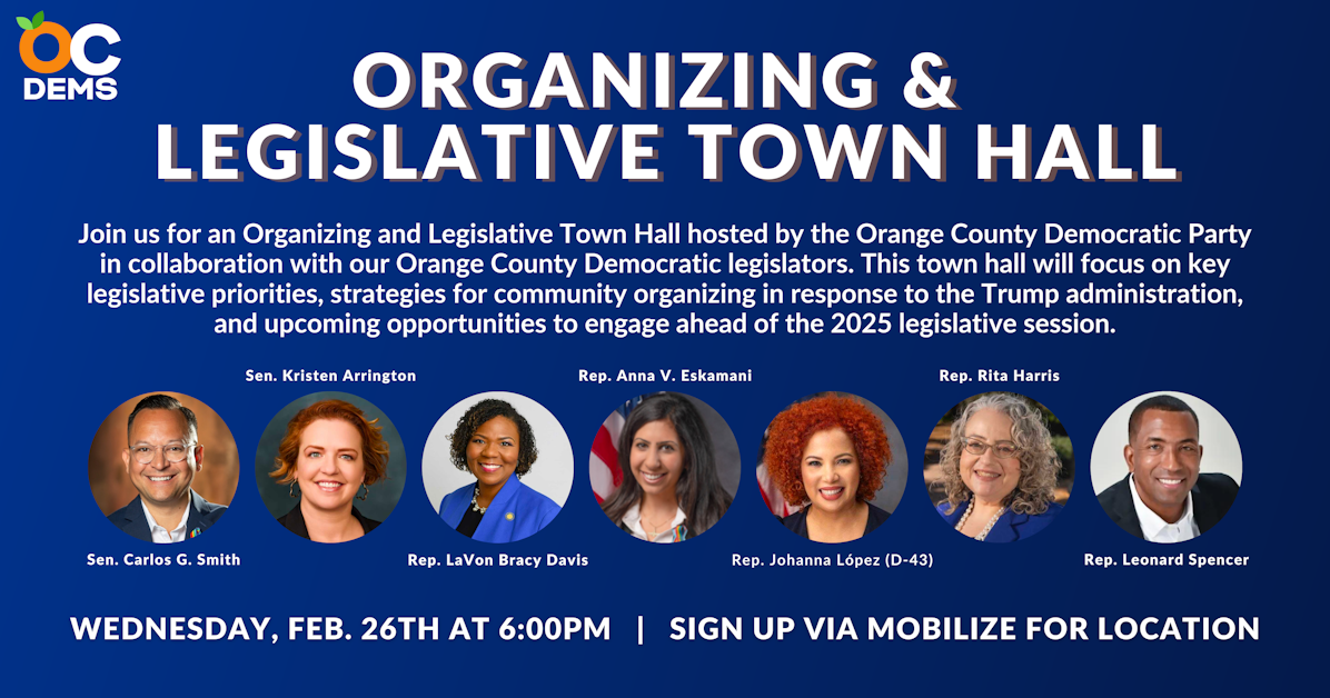 Organizing & Legislative Town Hall · Mobilize