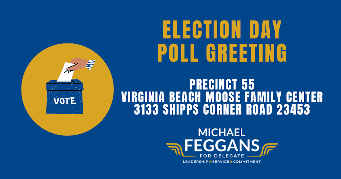 Poll Greeting | Precinct 55 - Virginia Beach Moose Family Center ...