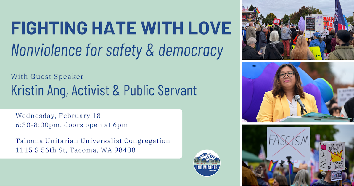 Fighting Hate With Love: Nonviolence for safety & democracy · Mobilize