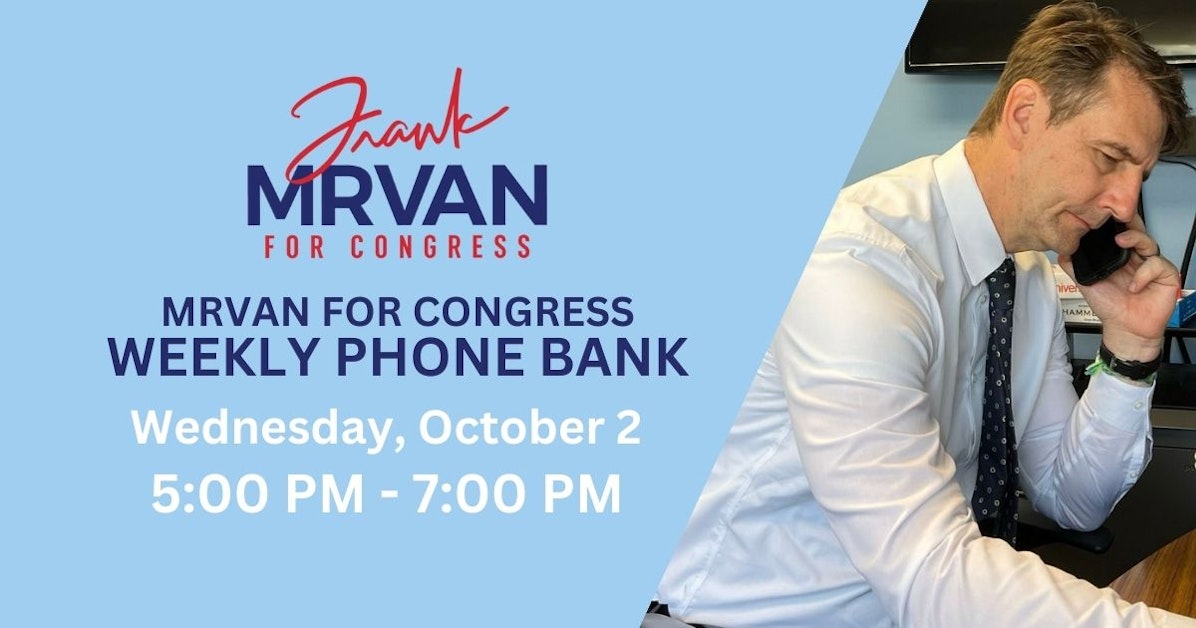 Weekly Team Mrvan Phonebank · Indiana Democratic Party