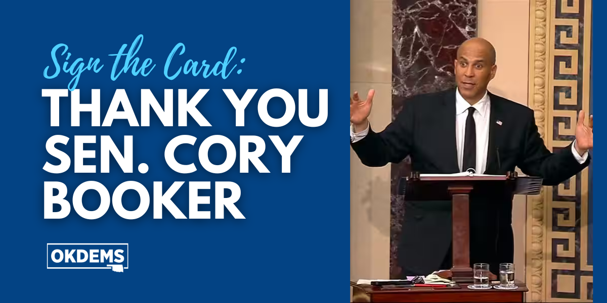 Sign the Card: Thank you Senator! · Oklahoma Democratic Party