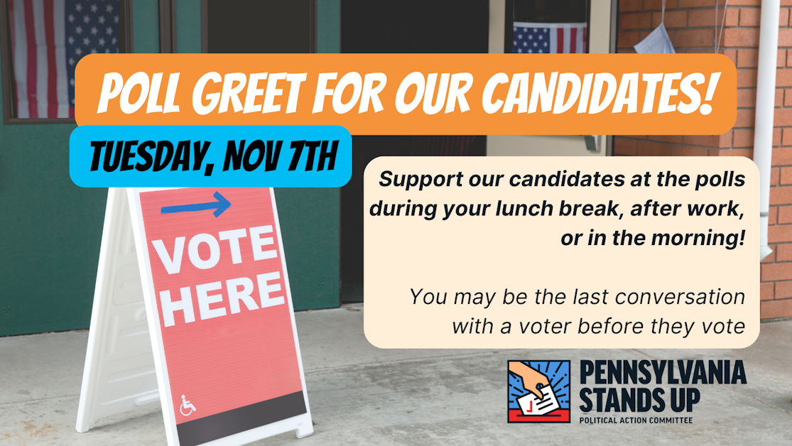 Election Day Poll Greeting for Endorsed Candidates · People's Action