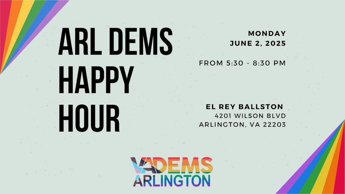 Arlington Dems' June Happy Hour · Arlington Democrats