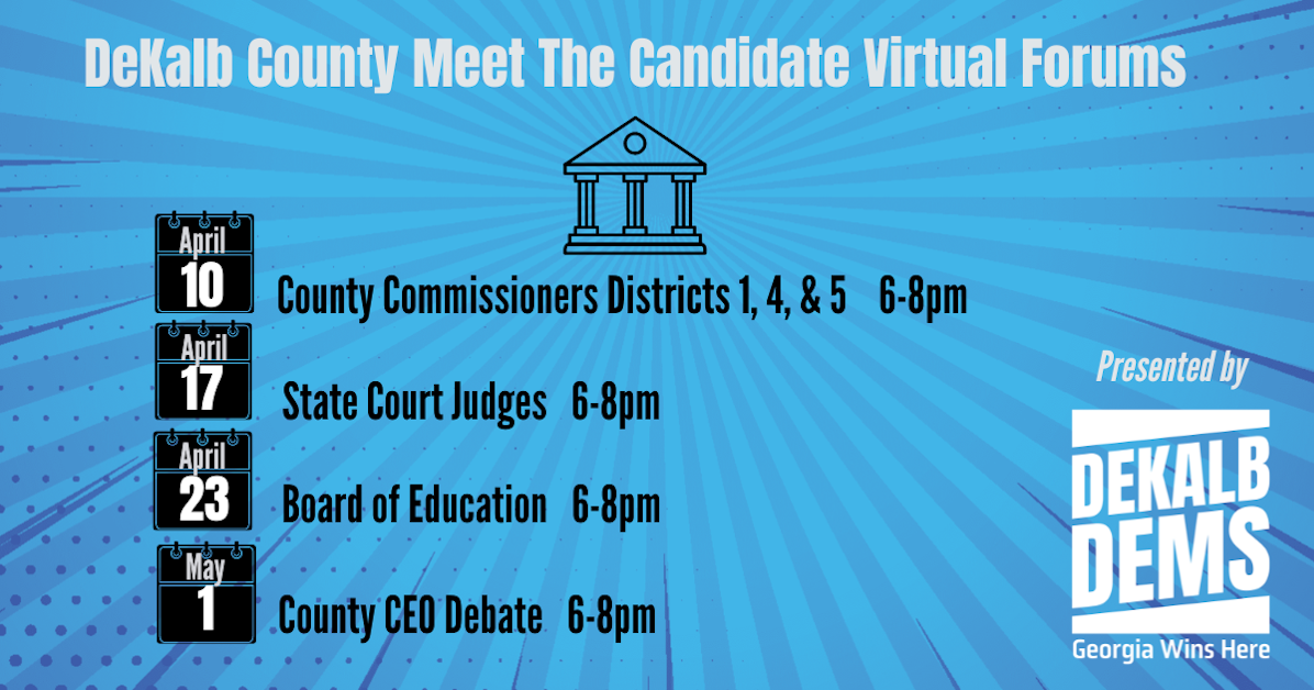 DeKalb County MEET THE CANDIDATE Forum - Board of Education Districts 3 ...