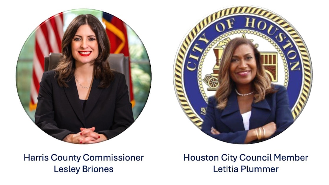 Lesley Briones and Dr. Letitia Plummer - May 29 · Harris County ...