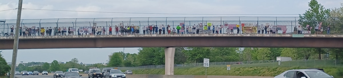 Overpass Protest - W&OD Bridge over Rt 28 | Indivisible NOVA West ...