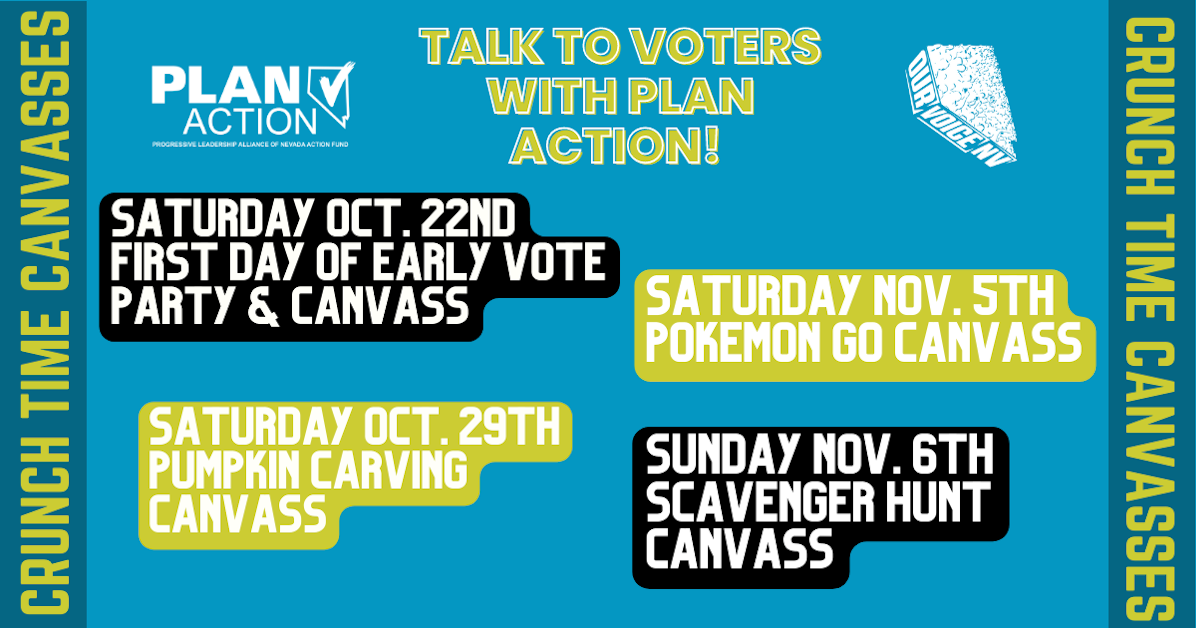 Get Out The Vote Canvass (Las Vegas) · PLAN Action