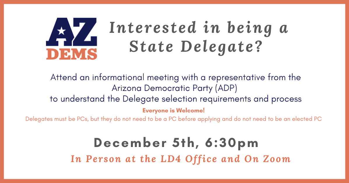 LD4 Dems - Applying to be a National Delegate: Information Session ...