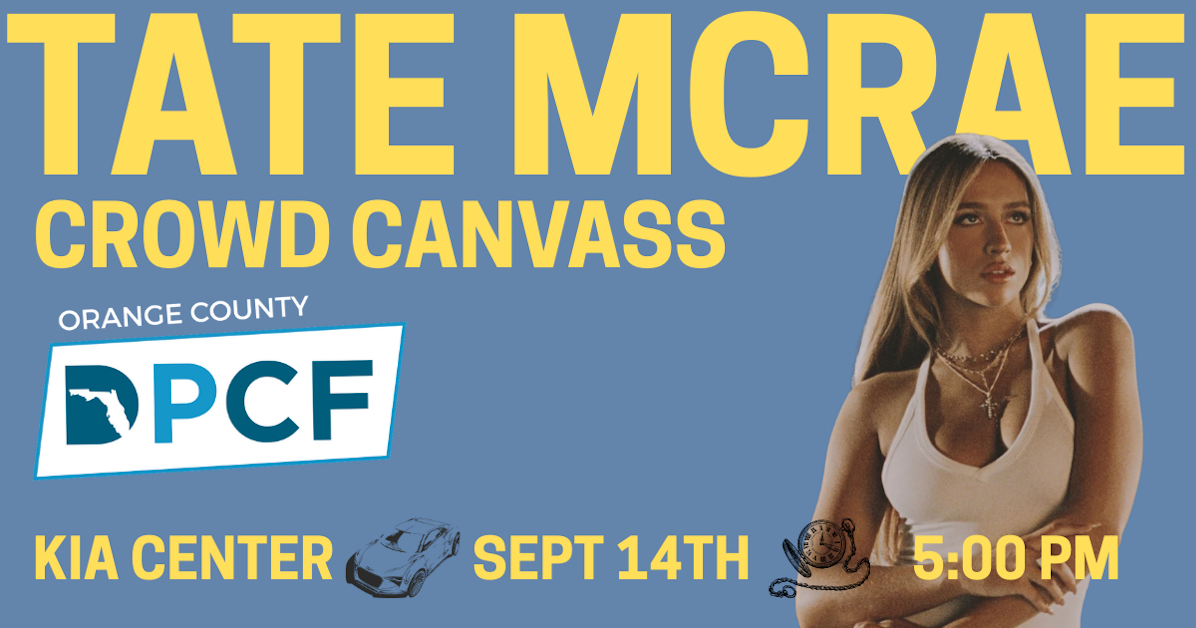 Crowd Canvass at Tate McRae's Orlando Show! · Mobilize