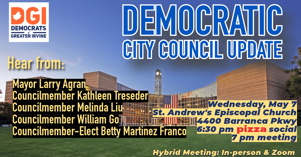 DGI May 7th Club Meeting: Democratic City Council Updates! · Mobilize