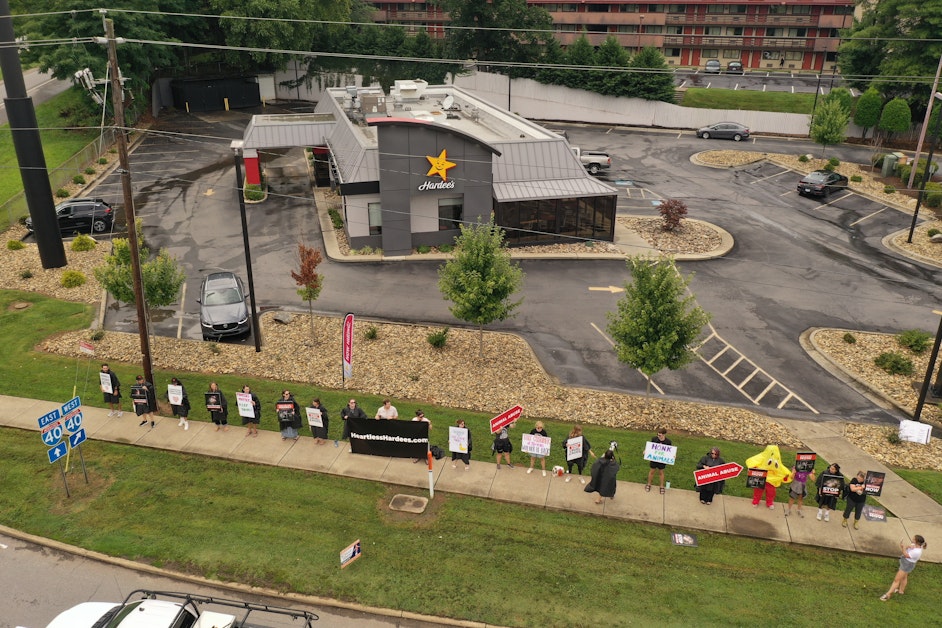 Protest Hardee's (Different Location) · The Humane League