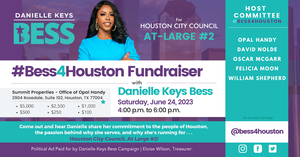 Danielle Keys Bess for Houston City Council At-Large #2 Fundraiser 06 ...