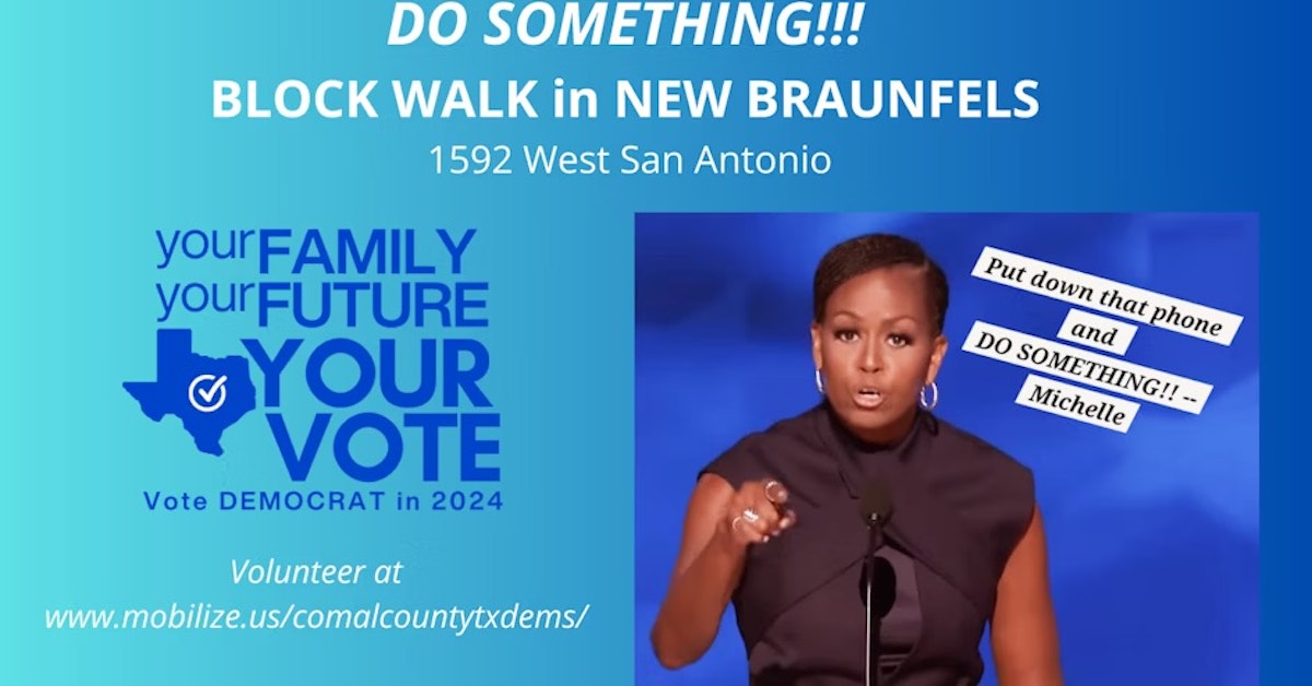 DO SOMETHING!!!! Block Walk Prec 301 · Mobilize