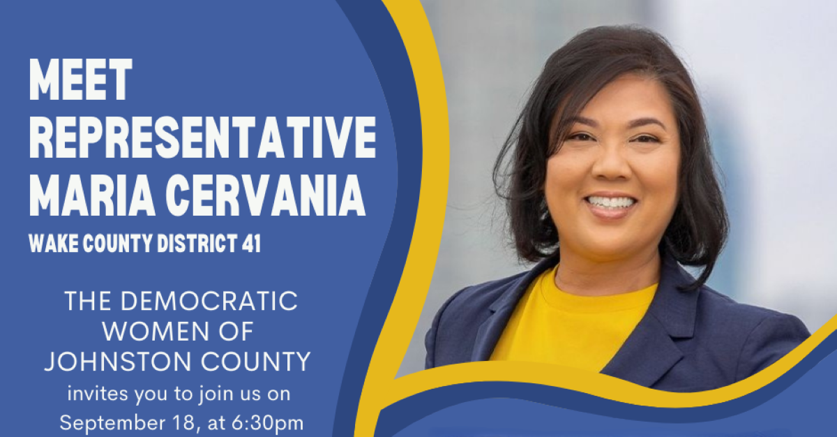 Meet NC House Representative Maria Cervania · Cleveland County Democrats