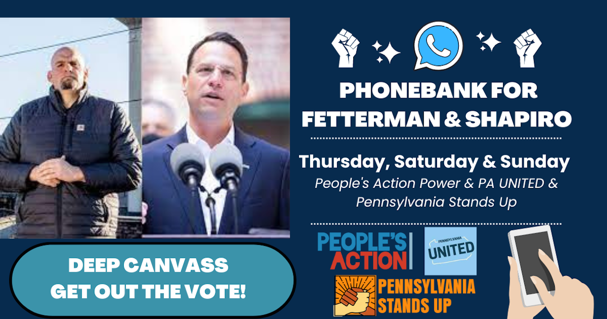 PA Senate: Deep Canvass to WIN! · Pennsylvania Stands Up