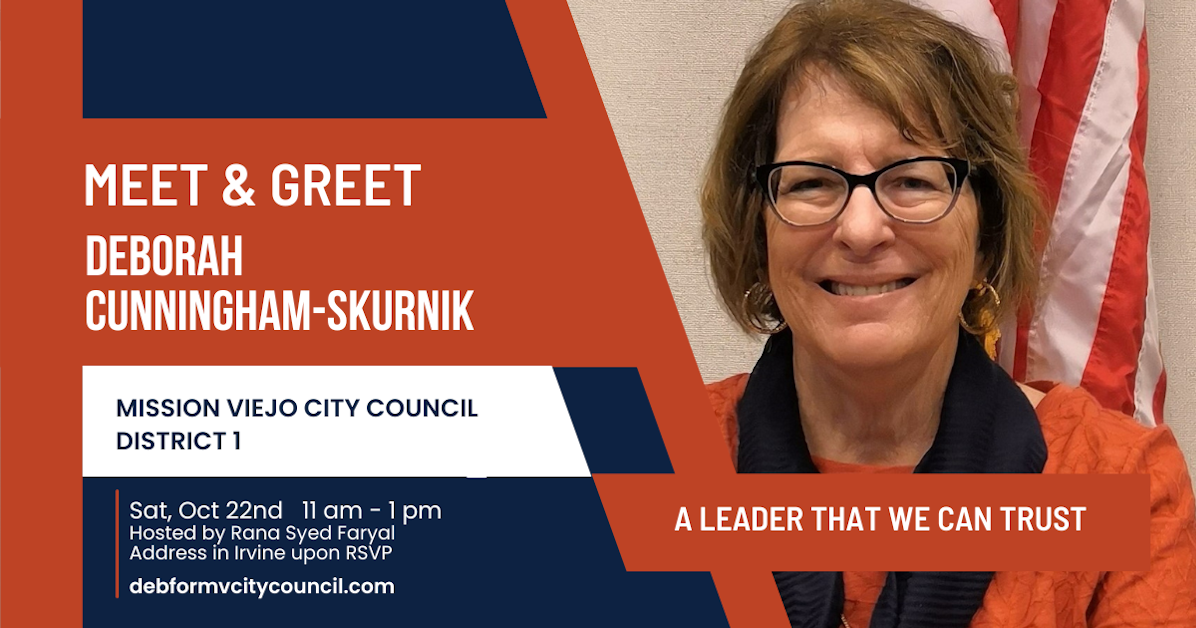 Deb Cunningham-Skurnik Meet & Greet · Democratic Party of Orange County