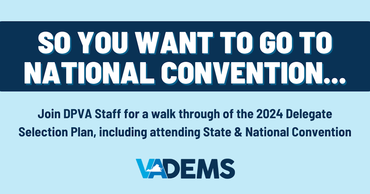 Presidential Nomination Process Training - Virtual · Democratic Party ...