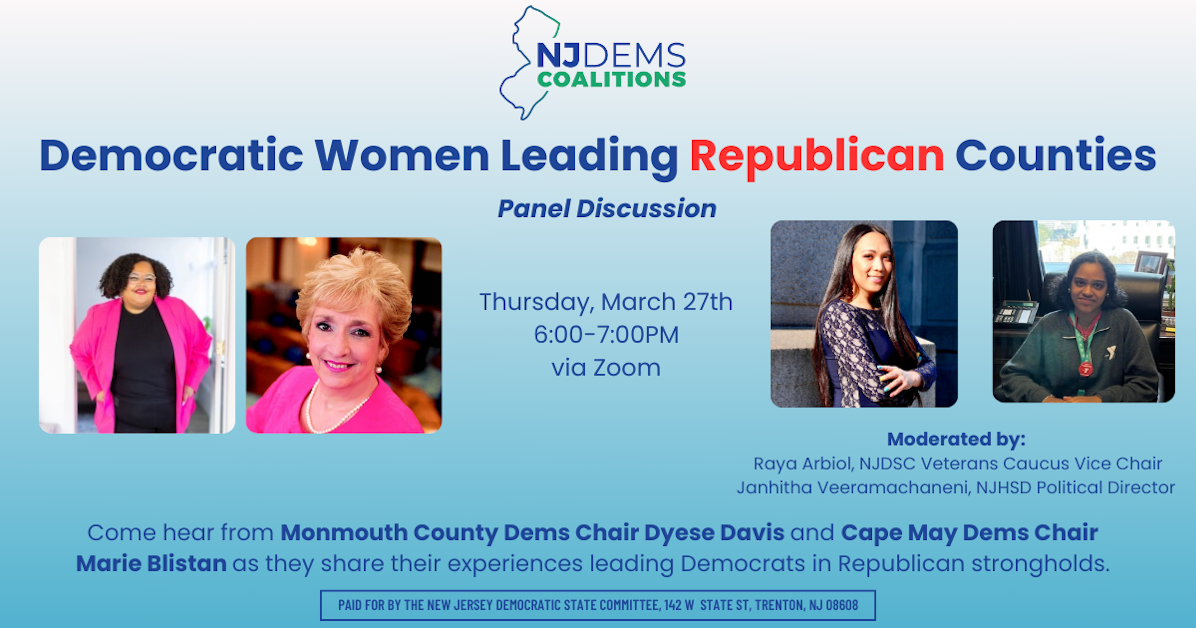 Democratic Women Leading Republican Counties · New Jersey Democratic ...