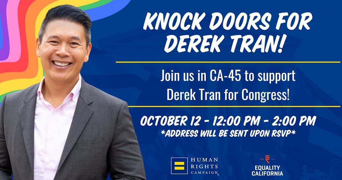 Knock Doors for Derek Tran in CA-45 · HRC in Nevada