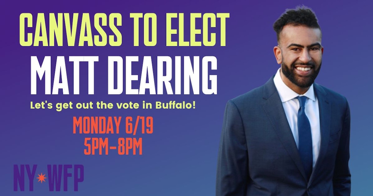 Canvass to Elect Matt Dearing · Working Families Party