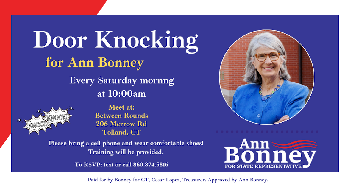 Door Knocking for Ann Bonney! · The Yes She Can campaign