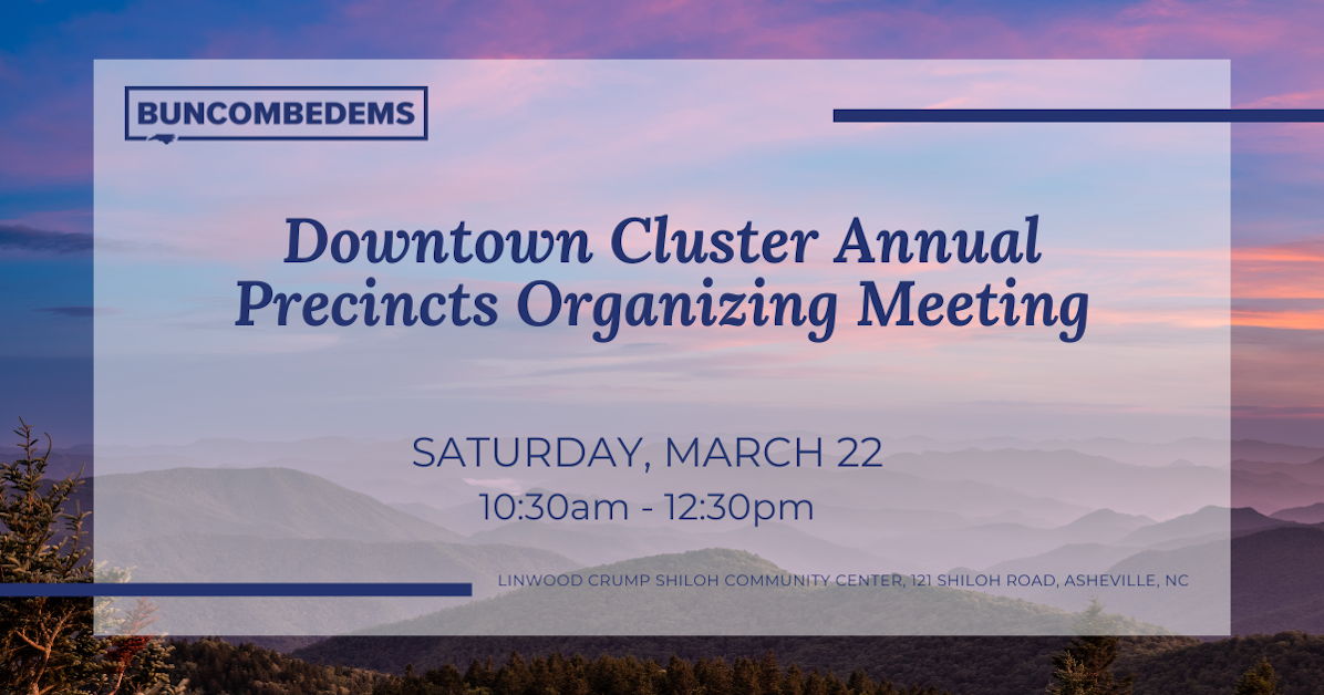 Downtown Cluster Annual Precinct Organizing Meeting · Mobilize