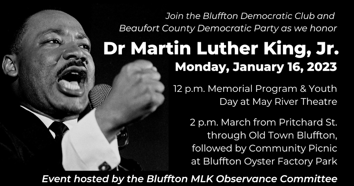 Join the BCDP at the MLK Program & March (hosted by Bluffton MLK ...